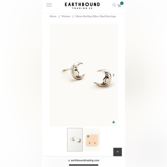 EARTHBOUND | Jewelry | Earthbound Moon Studs 925 | Poshmark